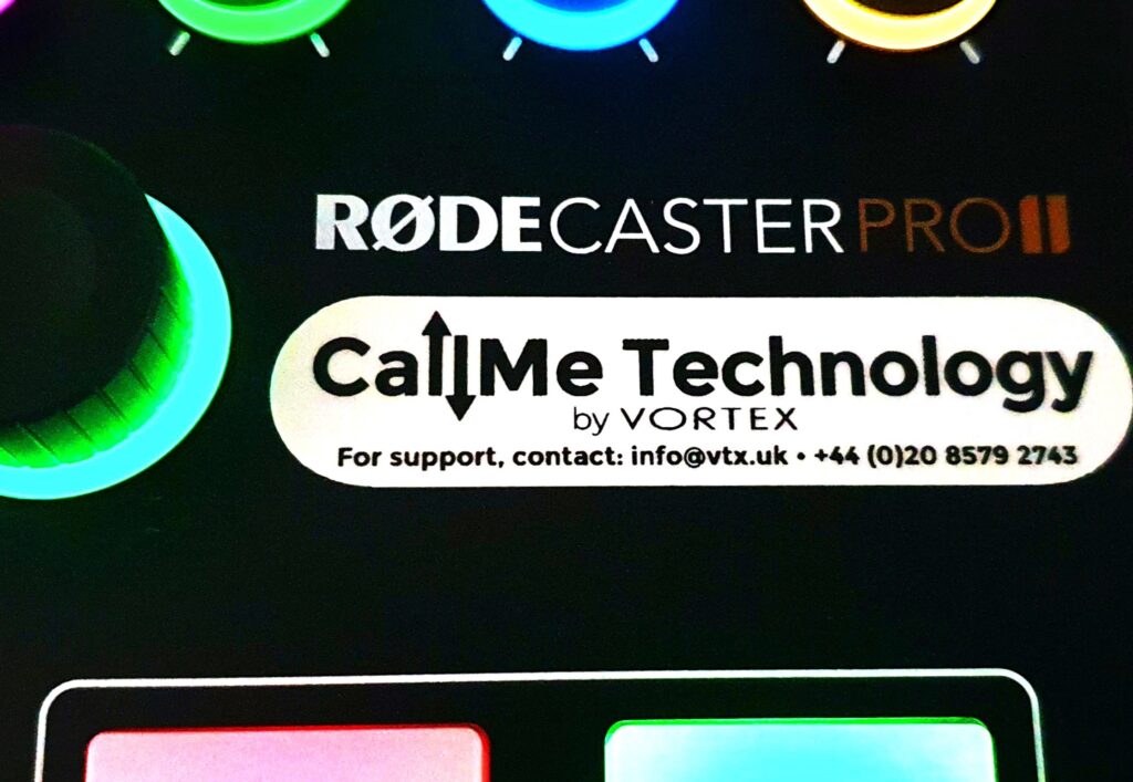 CallMe RØDECaster Add-on – Vortex Communications Ltd